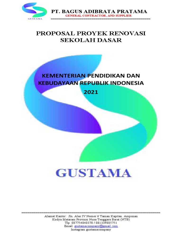 PROPOSAL PROYEK RENOVASI SEKOLAH DASAR Gustama | PDF