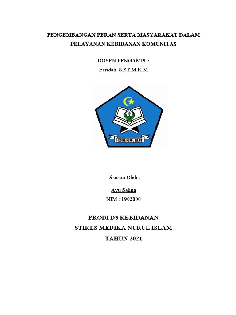 Peran Masyarakat dalam Pelayanan Kebidanan | PDF