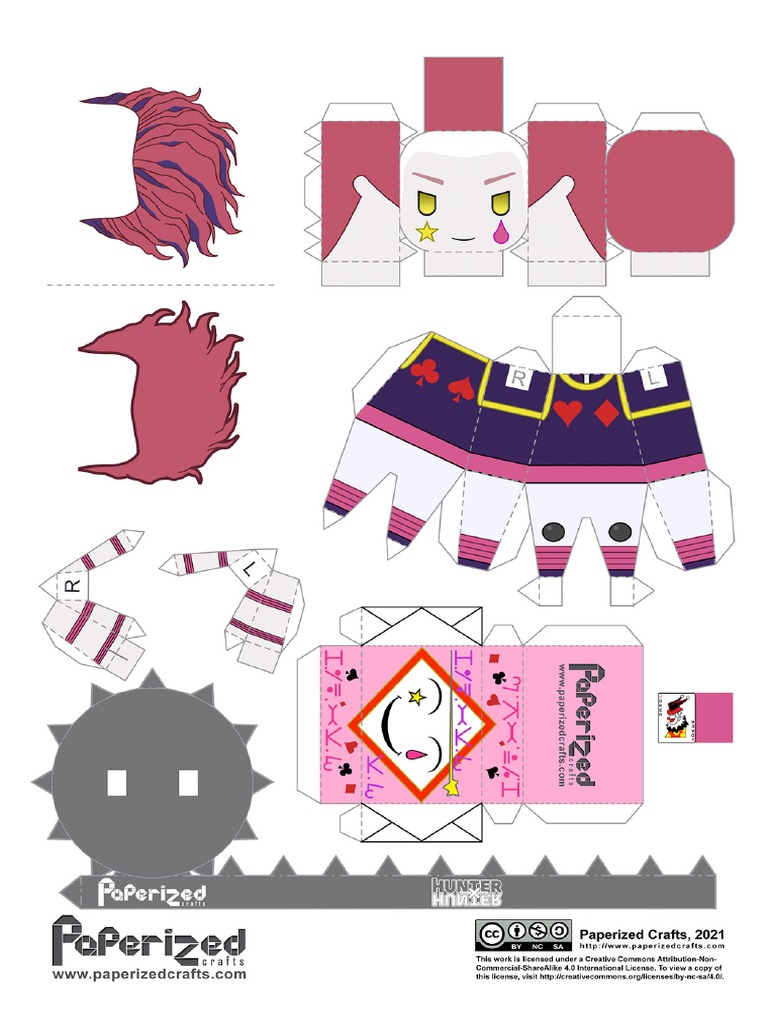Hunter X Hunter - Hisoka - Bungee Gum Papercraft | PDF