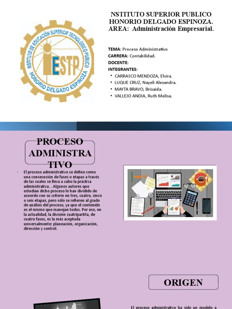 Proceso Administrativo | PDF | Planificación | Calidad (comercial)