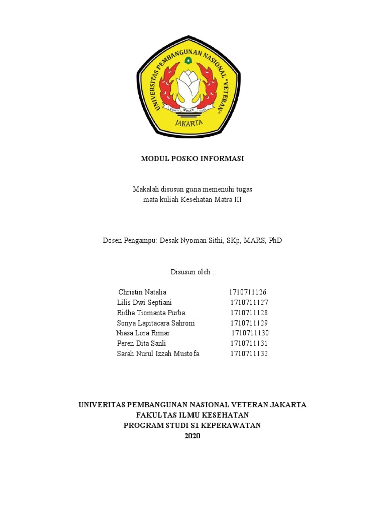 Modul Posko Informasi | PDF