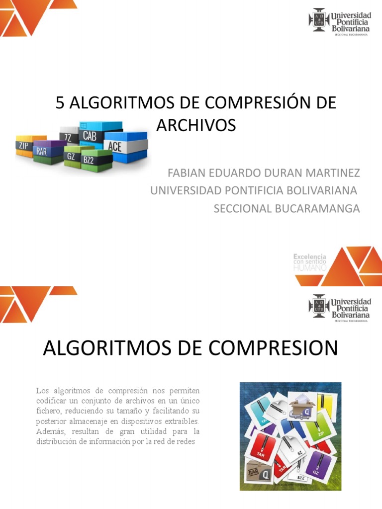 Algoritmos de Compresion Fabian Duran | PDF | Informática teórica ...