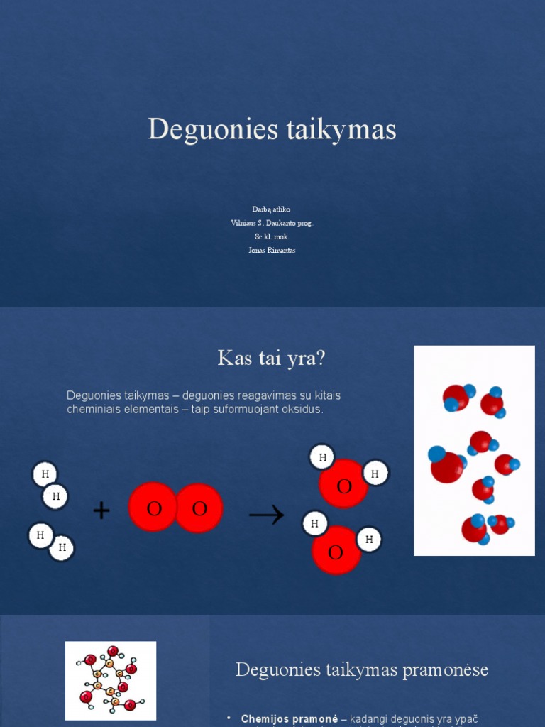 Deguonies Taikymas | PDF