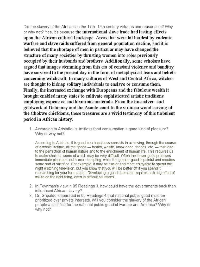 Impact of African Slavery on Culture | PDF | Atlantic Slave Trade | Slavery