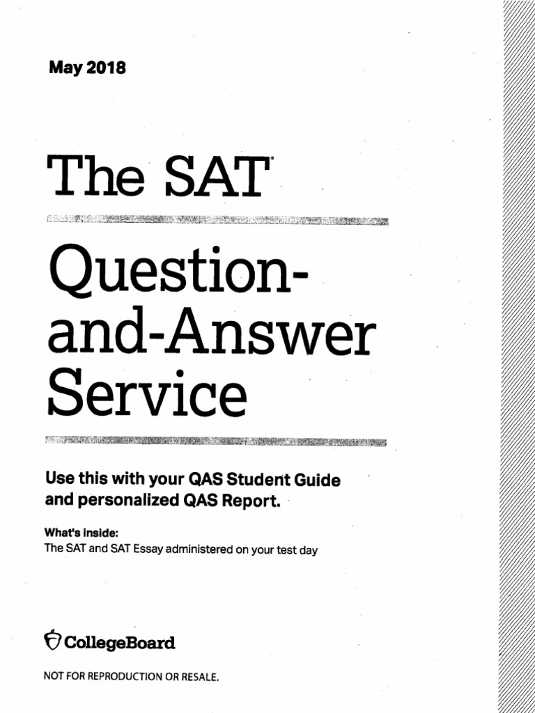 May 2018 Us Sat Test | PDF
