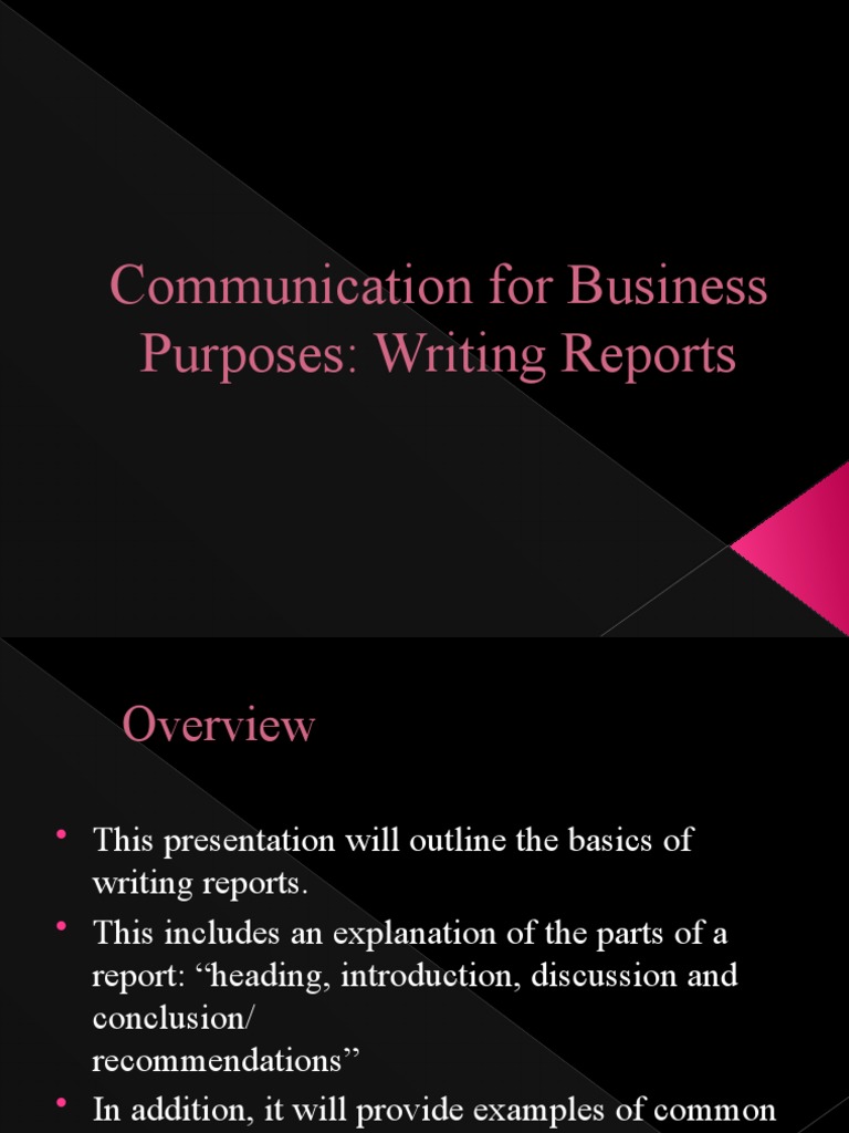 Writing Effective Business Reports | PDF | Feasibility Study | Science
