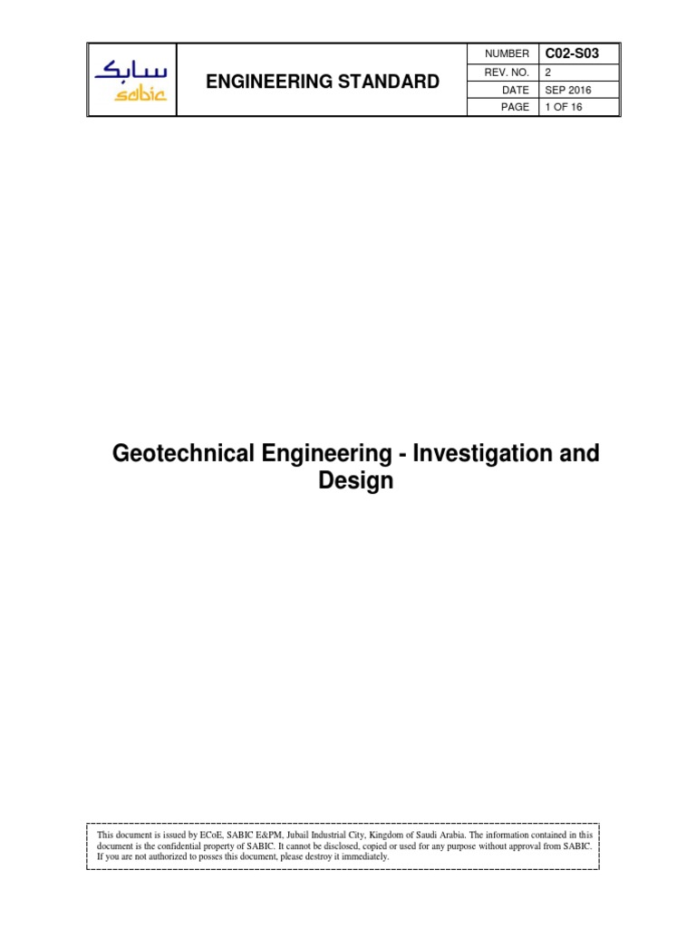 C02-S03 Rev 2 Sep 2016 Geotechnical Engineering-Investigation and ...
