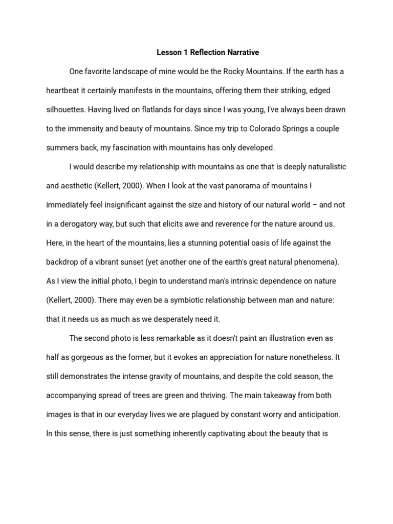Rocky Mountains: A Reflective Narrative | PDF | Beauty | Nature