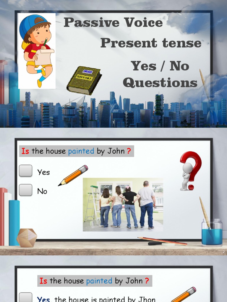 Passive Voice Yes/No Questions Guide | PDF