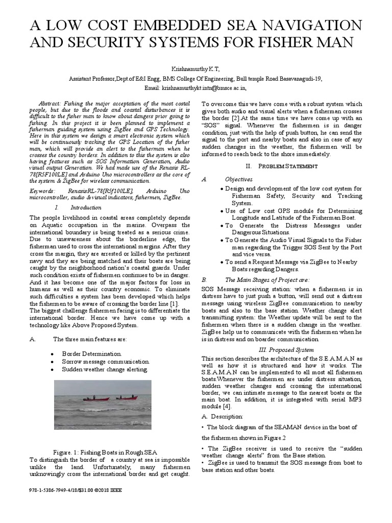 A Low Cost Embedded Sea Navigation and Security Systems For Fisher Man ...