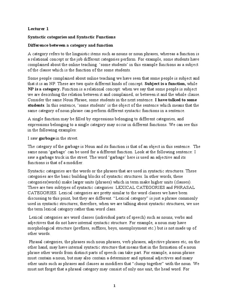 Complements & Modifiers | PDF | Part Of Speech | Phrase