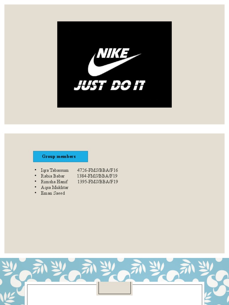 NIKE | PDF | Nike | Market Segmentation