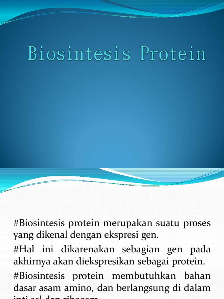 Biosintesis Protein 1 Pdf