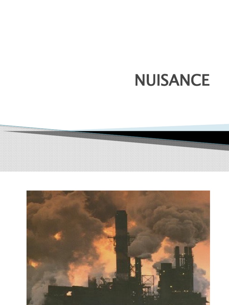 Nuisance | PDF | Nuisance | Common Law