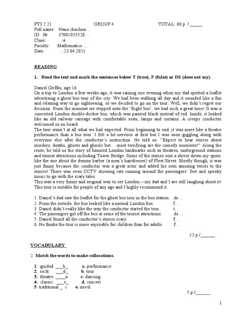 Prime Time 3 Module 2 | PDF | Bus