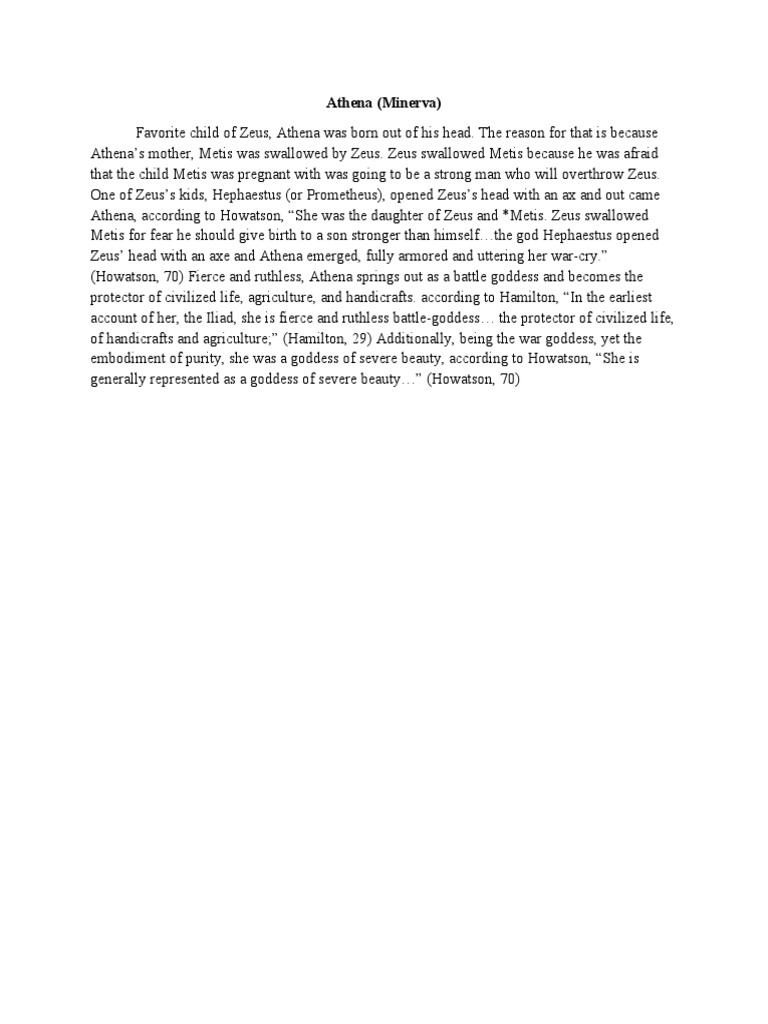 Athena Paragraph | PDF