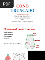 Área y Volumen de Tronco de Cono o Cono Truncado | PDF