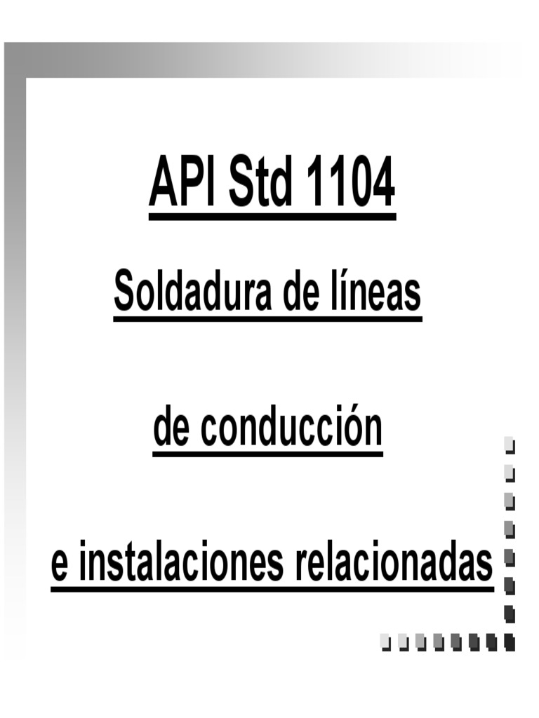 Api 1104 | PDF | Soldadura | Construcción