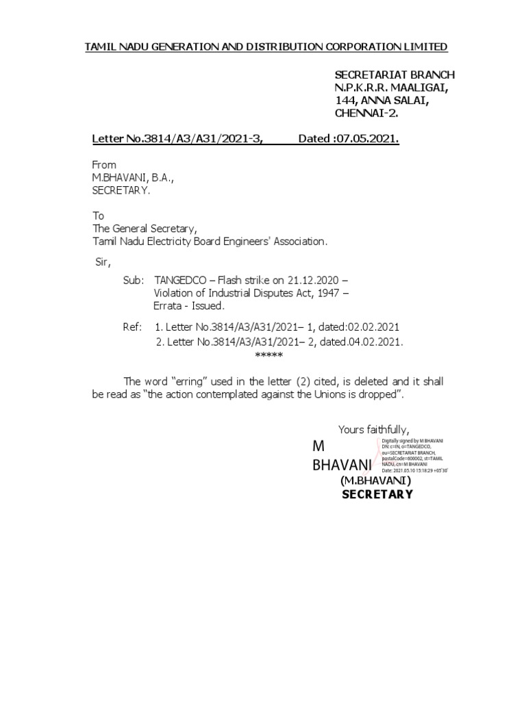 TNEB Engineers Association | PDF