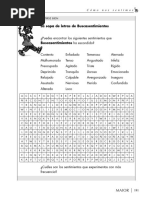 Sopa de Letras Sentimientos y Emociones | PDF