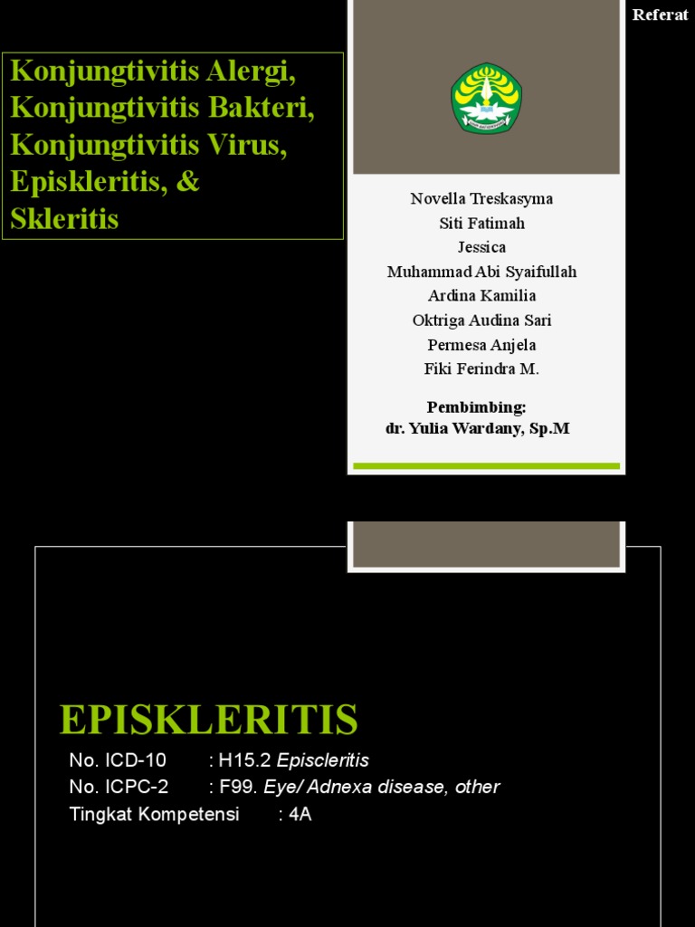 Episkleritis: Inflamasi Episklera | PDF
