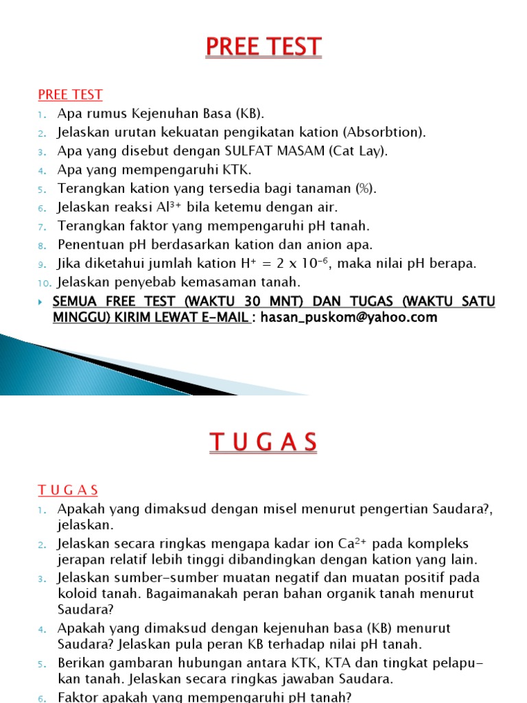 KTK dan pH Tanah: Konsep dan Faktor | PDF | Sains & Matematika