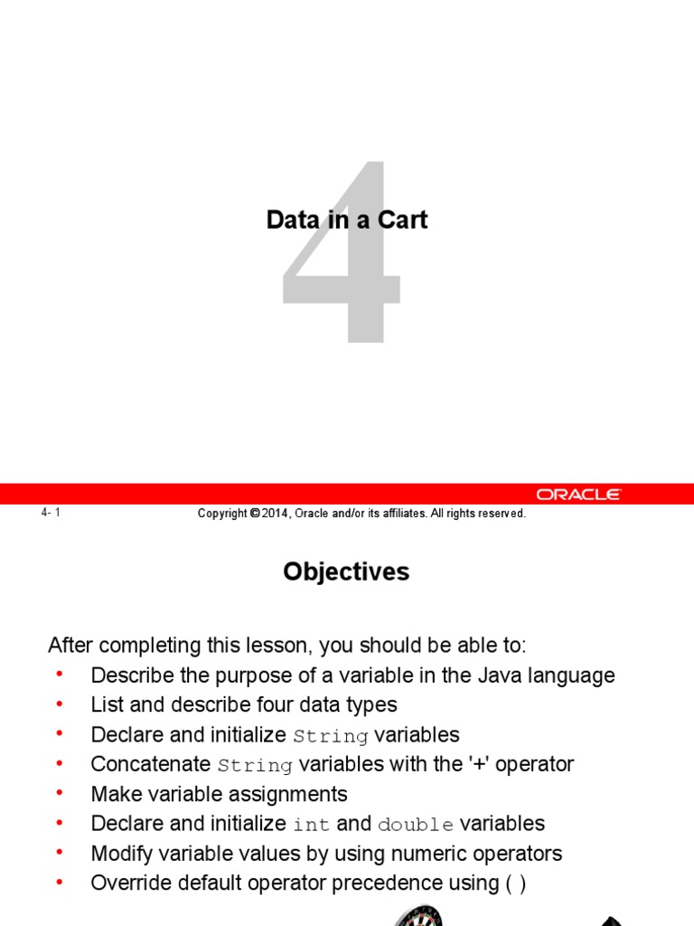 Modulo 4 | PDF | Variable (Computer Science) | Boolean Data Type