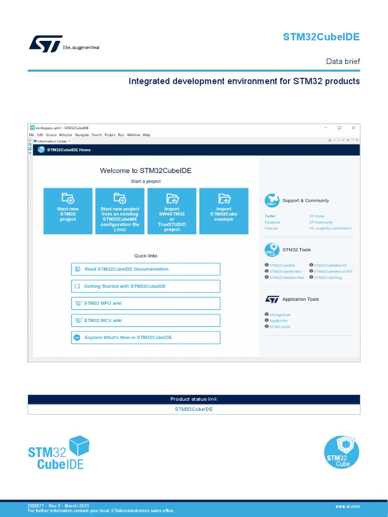 Integrated Development Environment For STM32 Products | PDF ...