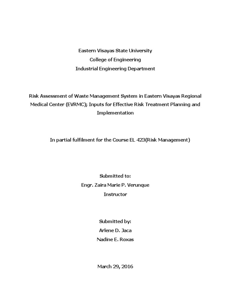 CASE STUDY Risk Management System - Docx Final | PDF | Risk | Risk ...