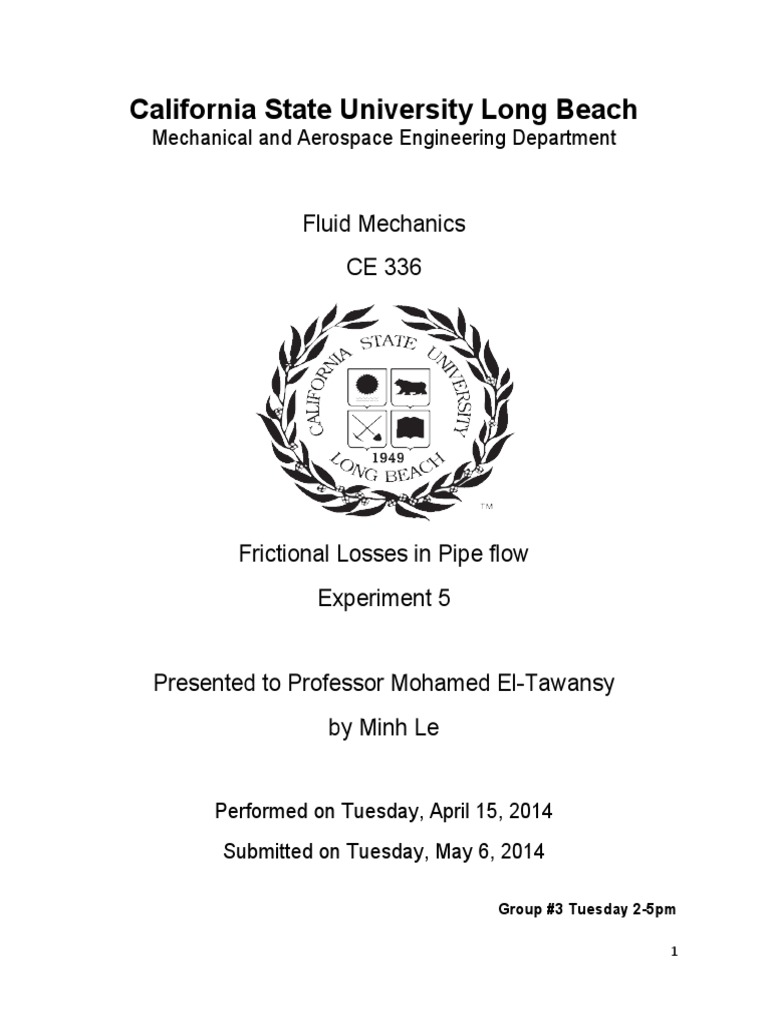 Measure Friction Factors in Pipe Flow Experiment | PDF | Fluid Dynamics ...