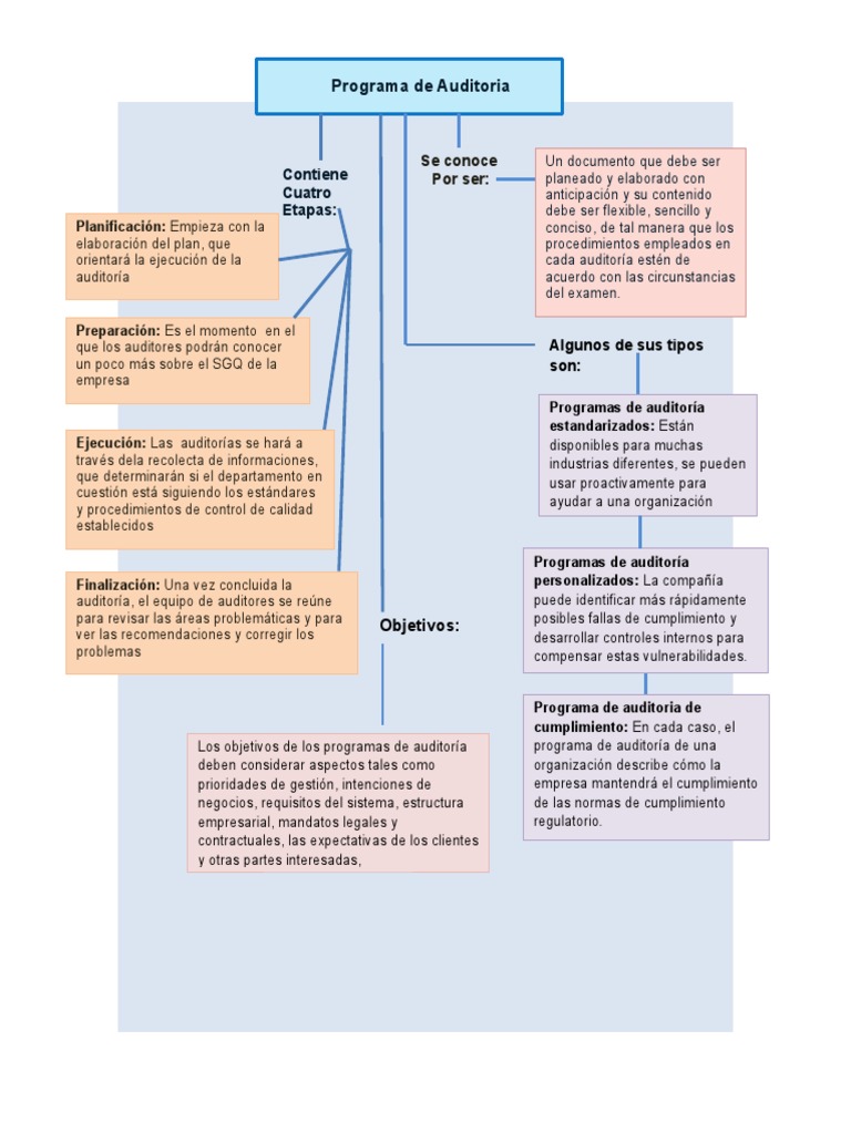 Mapa Conceptual Auditoria | PDF | Auditoría | Business