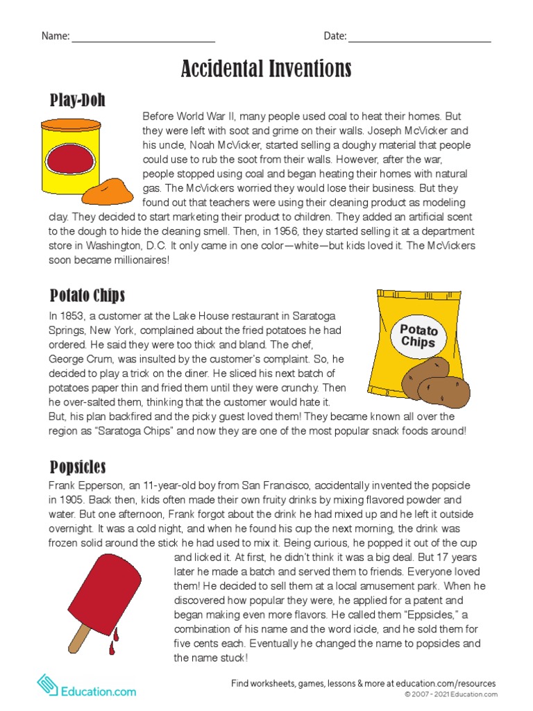Accidental Inventions: Play-Doh | Download Free PDF | Potato Chip ...