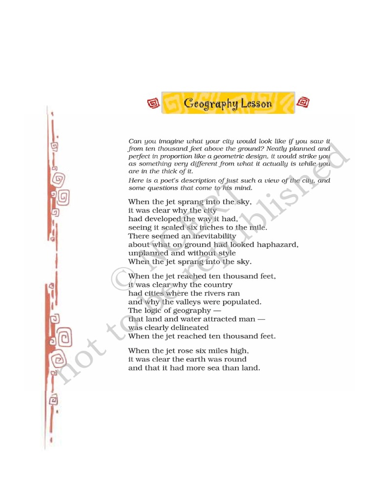 Geography Lesson | PDF