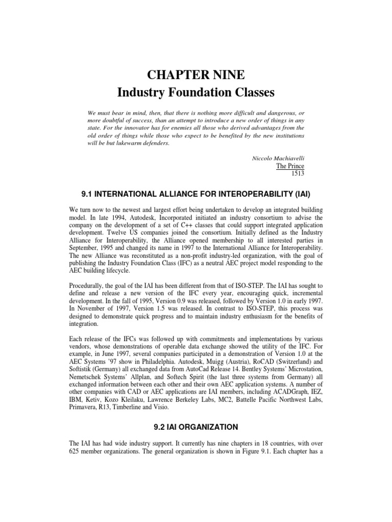 Industry Foundation Classes Overview | PDF | Conceptual Model | Object ...
