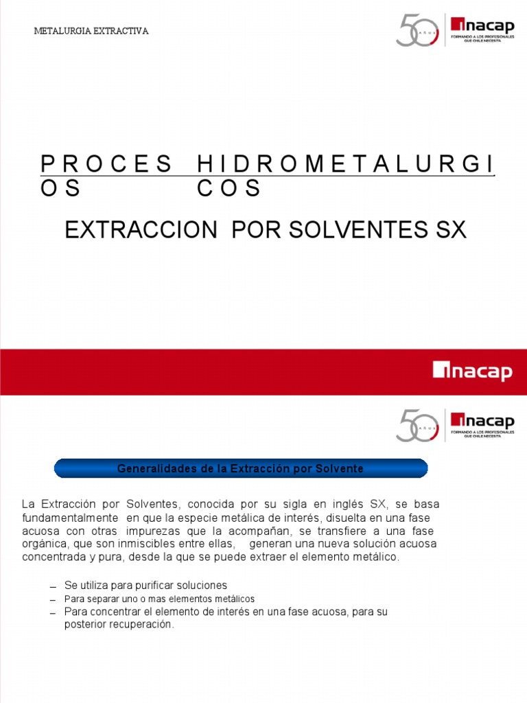 Extracción por Solventes en Cobre SX | PDF | Fase (materia) | Cobre