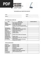 Aerial Lift Pre Use Inspection Checklist | PDF | Elevator | Mechanical ...