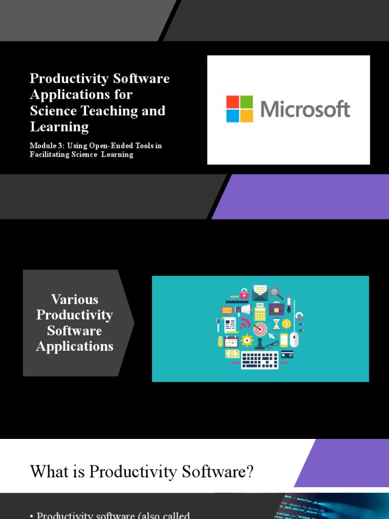 Productivity Software Applications Science Teaching and Learning | PDF ...