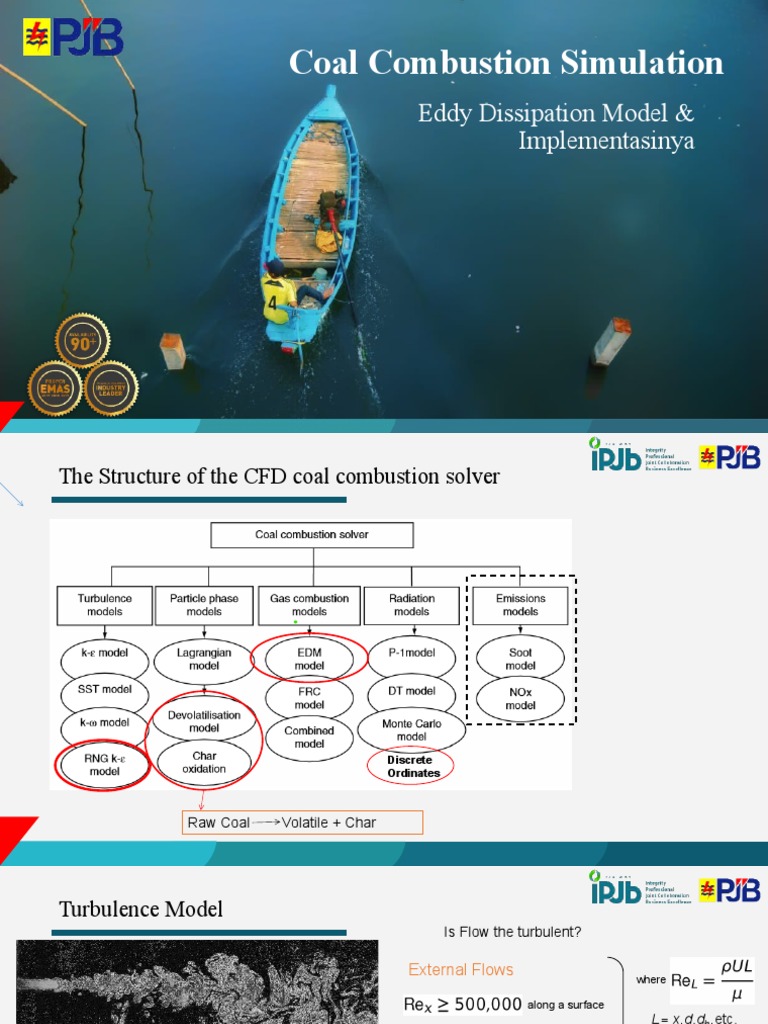 CFD-Coal Combustion simulaiton-EDM | PDF | Turbulence | Fluid Dynamics