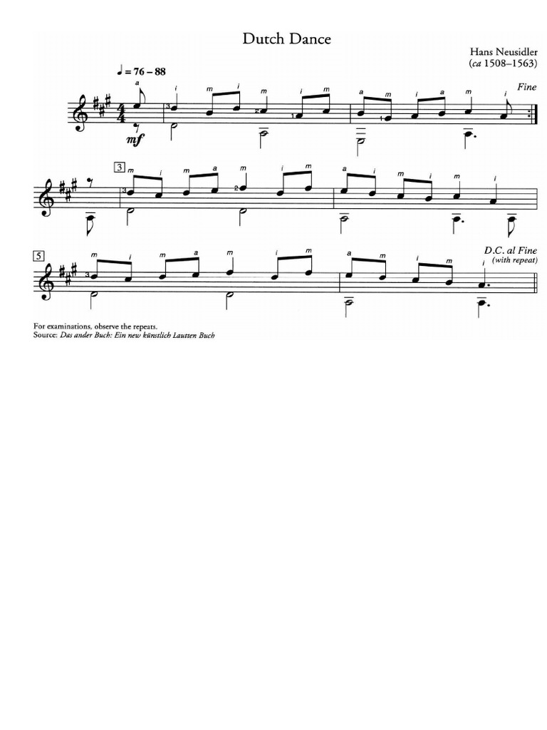Dutch Dance | PDF