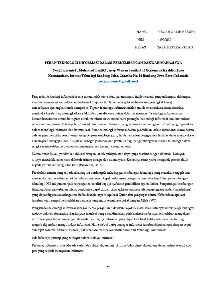 Resume Jurnal Tegar Galih | PDF