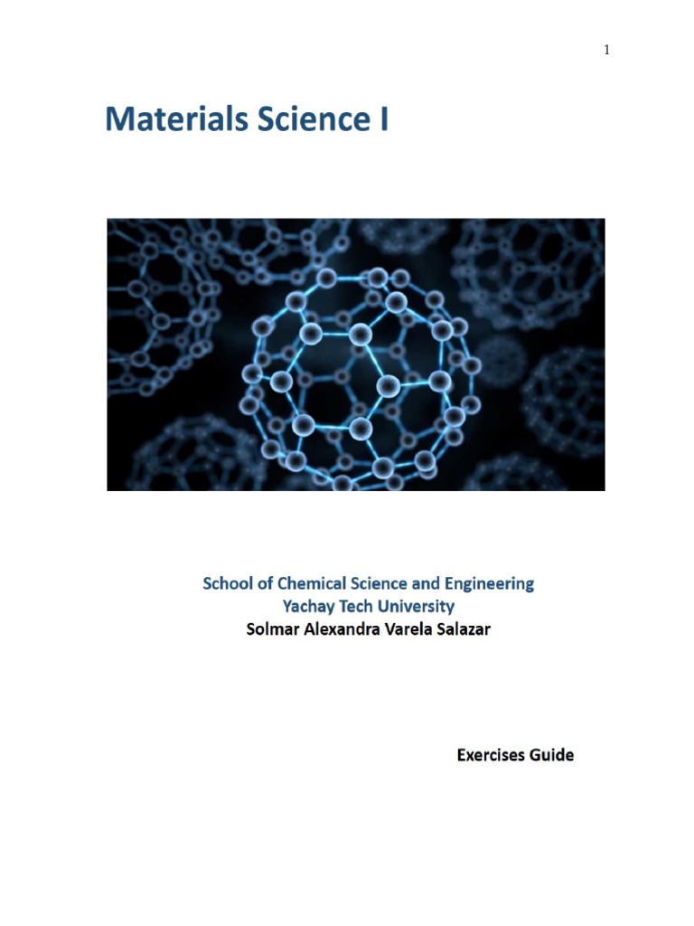 Exercises Unit1and2 PropertiesOfMaterials | PDF | Atoms | Chemical Bond