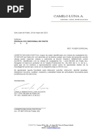 Formato Carta Poder CESPT | PDF