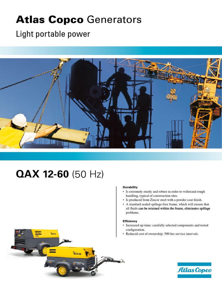 Genset Atlas Copco Qax 30 | PDF | Ac Power Plugs And Sockets | Vehicle ...