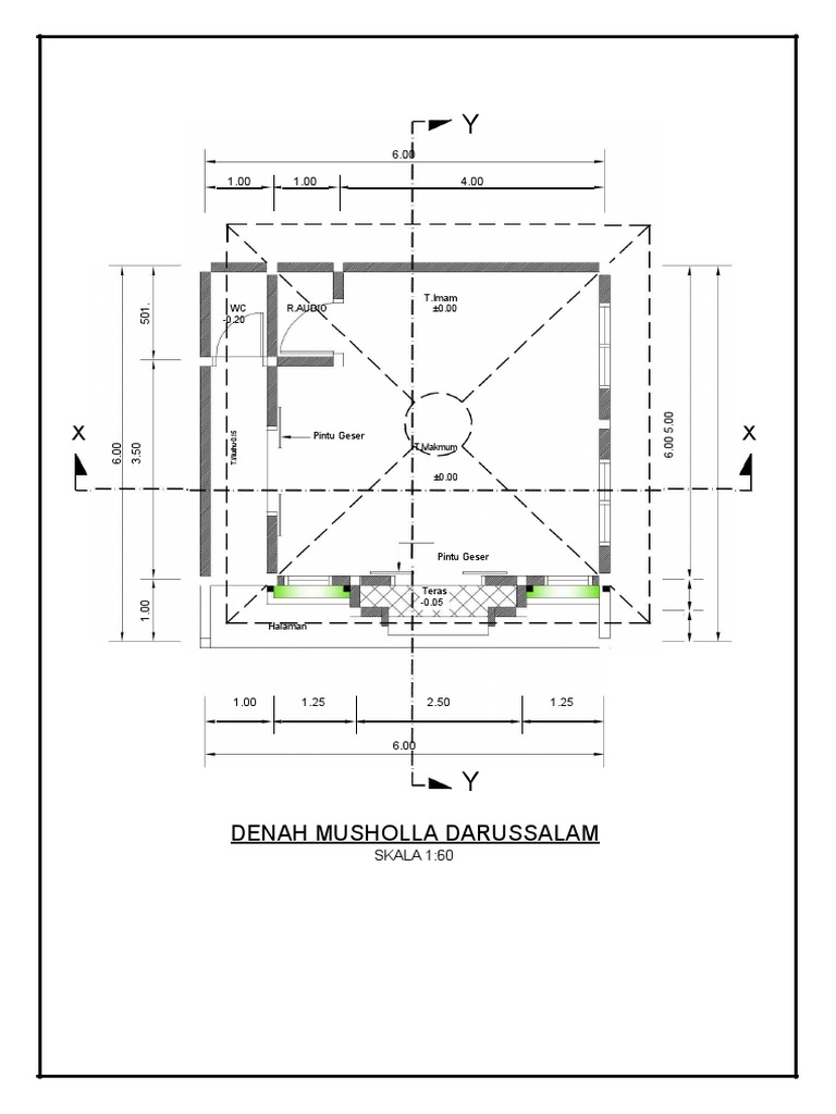 Contoh Gambar Design Musholla | PDF
