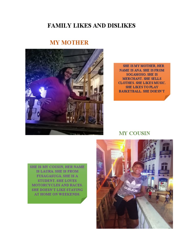 Family Likes and Dislikes | PDF
