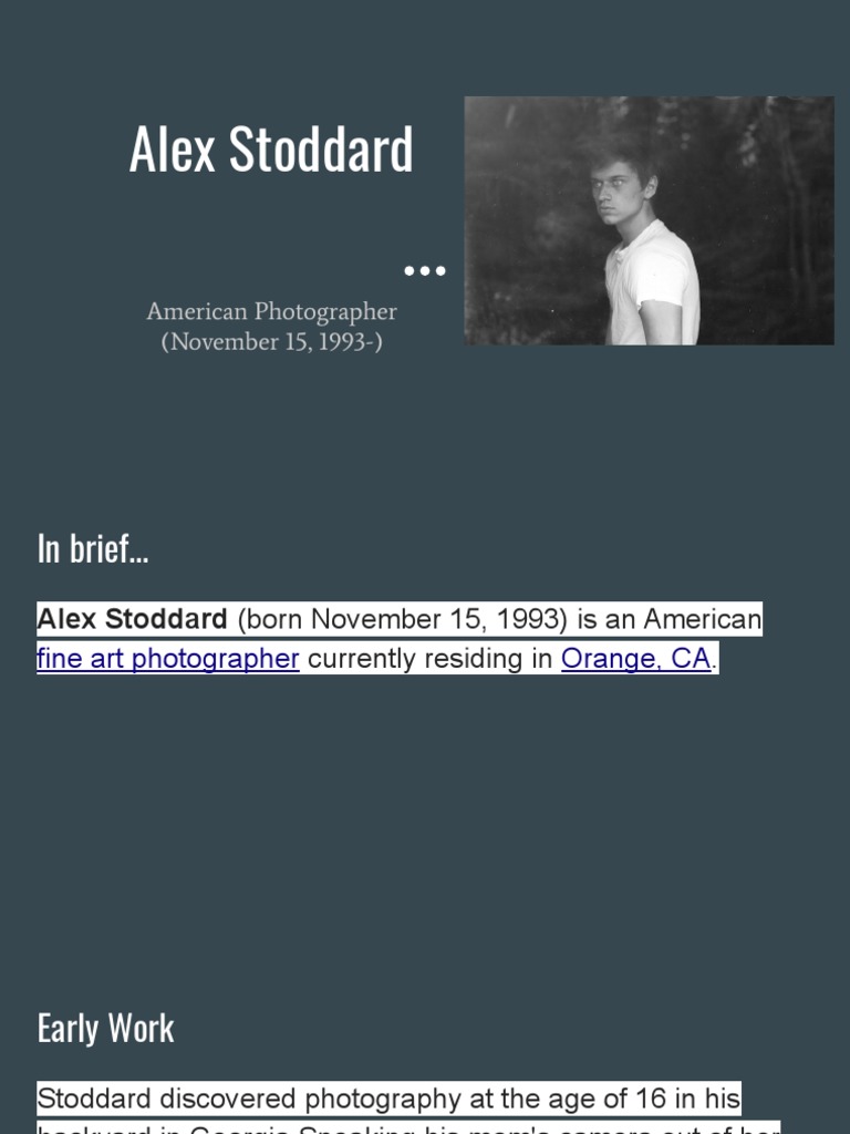Alex Stoddard: Rising Fine Art Photographer | PDF