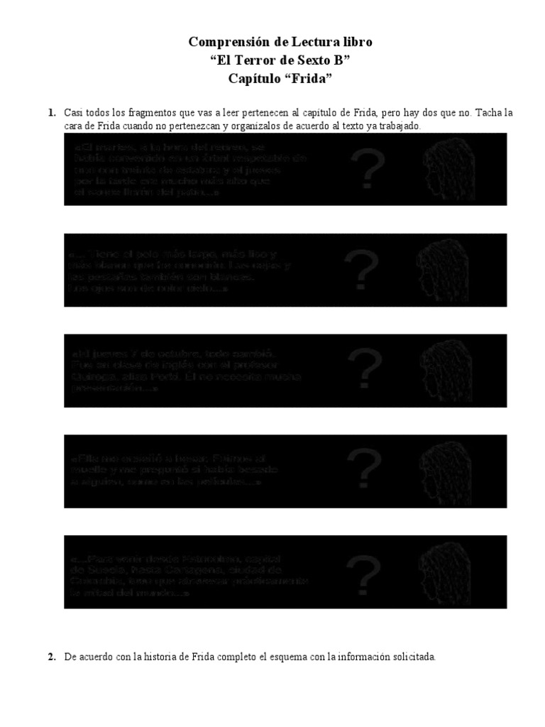 Características de Frida en "El Terror" | PDF