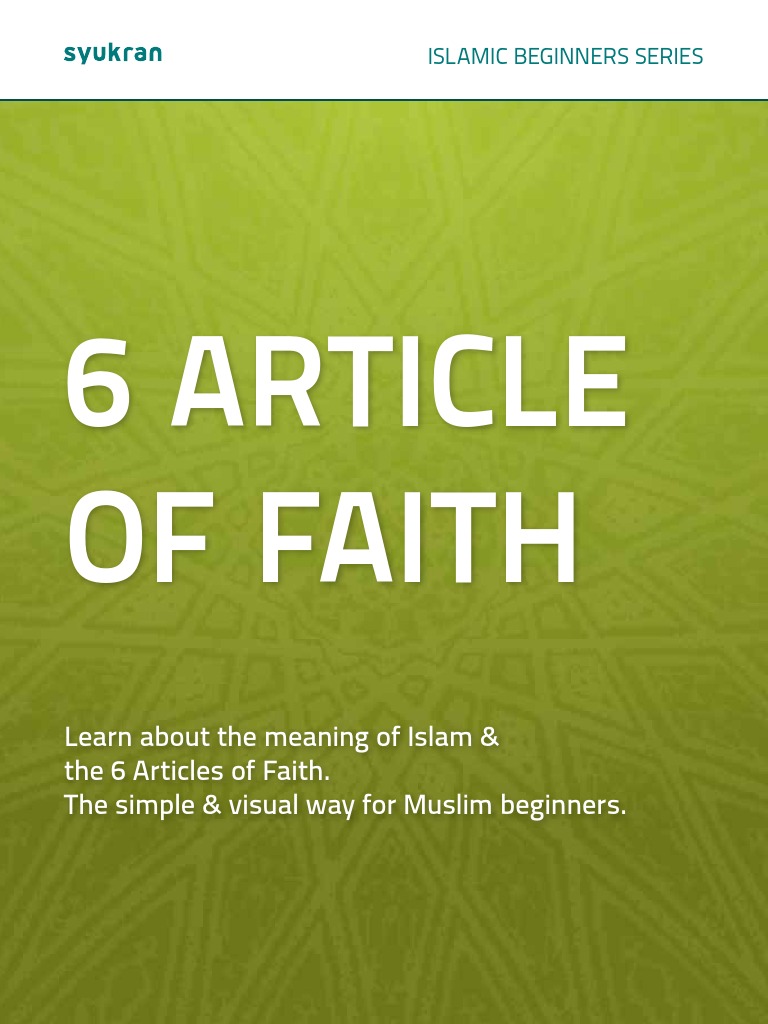 6 Article of Faith | PDF | Prophets And Messengers In Islam | Quran