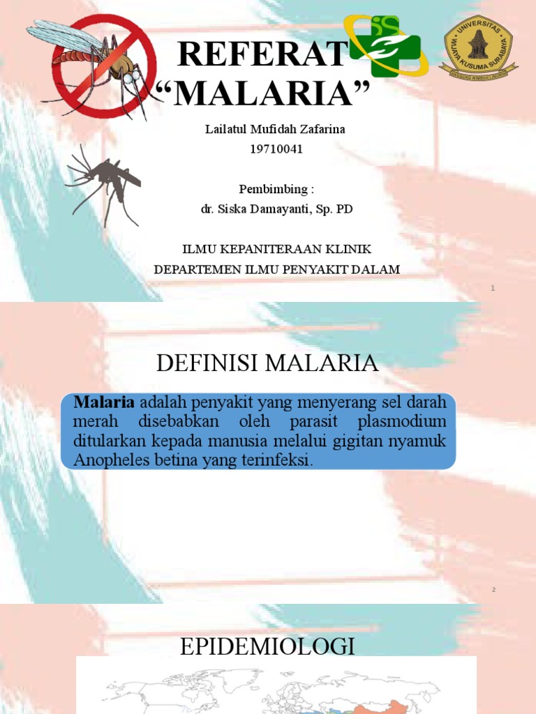 Referat Malaria | PDF | Sains & Matematika