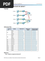 9 1 4 6 Packet Tracer Situacion 1 de Division en Subredes | PDF | Dirección IP | Estándares de ...